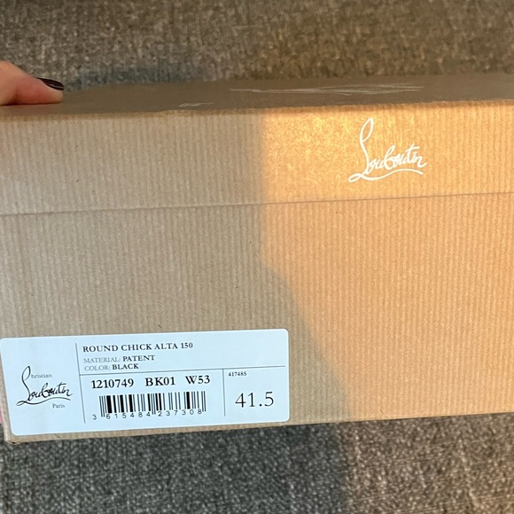 Christian Louboutin | Shoes | Christian Louboutin Black Patent Round ...